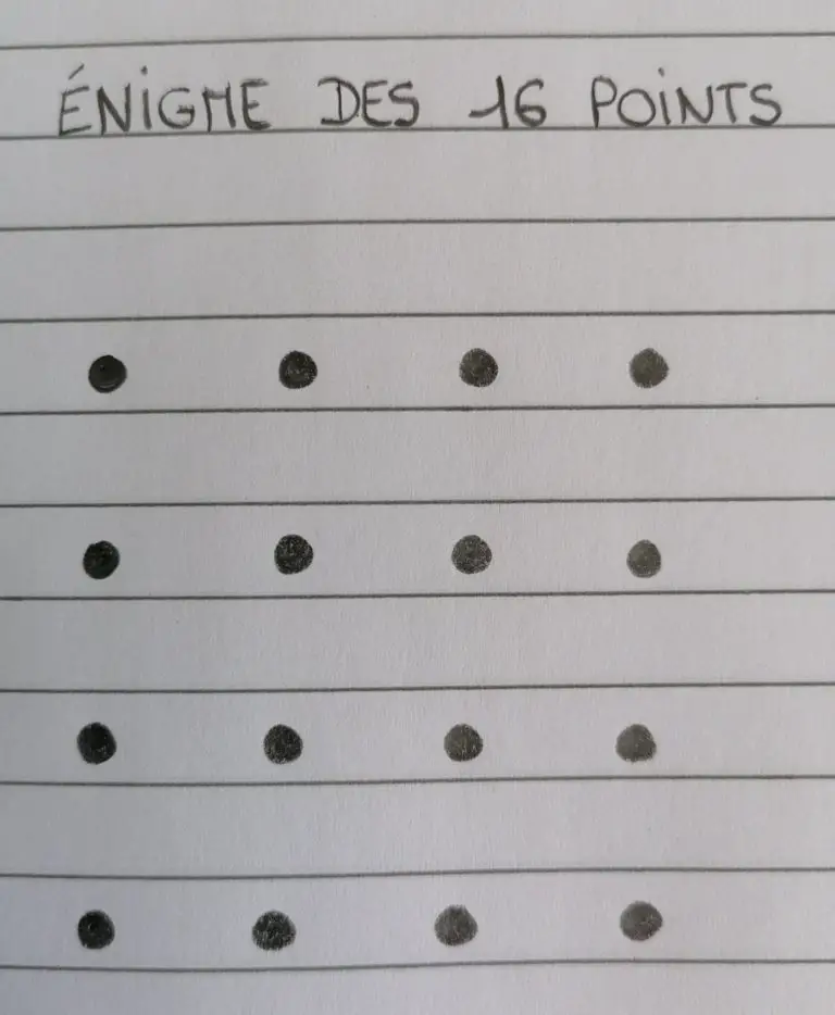 Énigme des 16 points - Le Coin des Animateurs