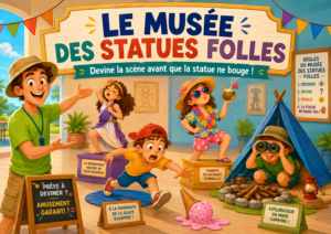 Jeu d’expression enfant : Le Musée des Statues Folles